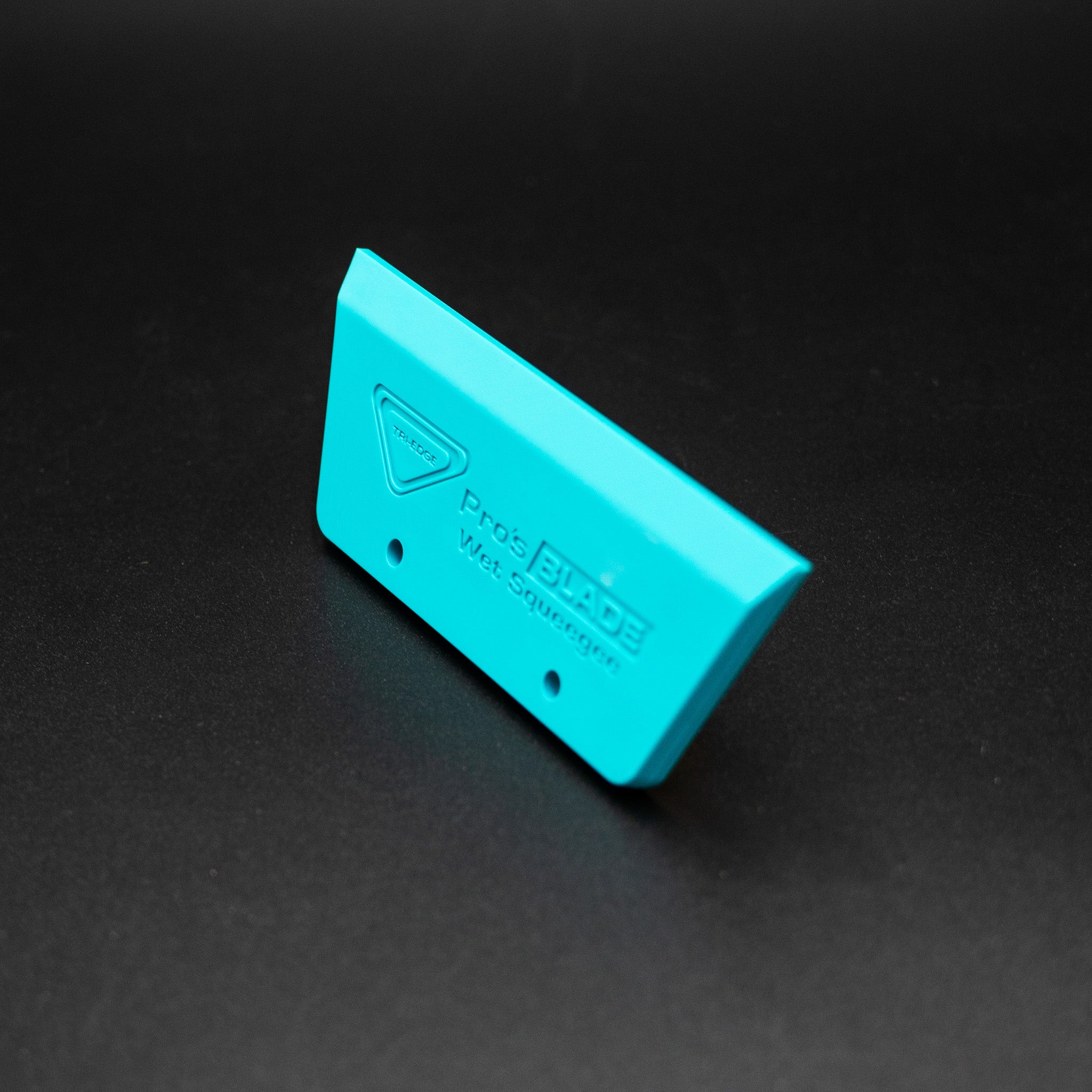 5" CROPPED TEAL SQUEEGEE BLADE WITH BEVELED EDGE - TRI-EDGE PRO (Mediu ...