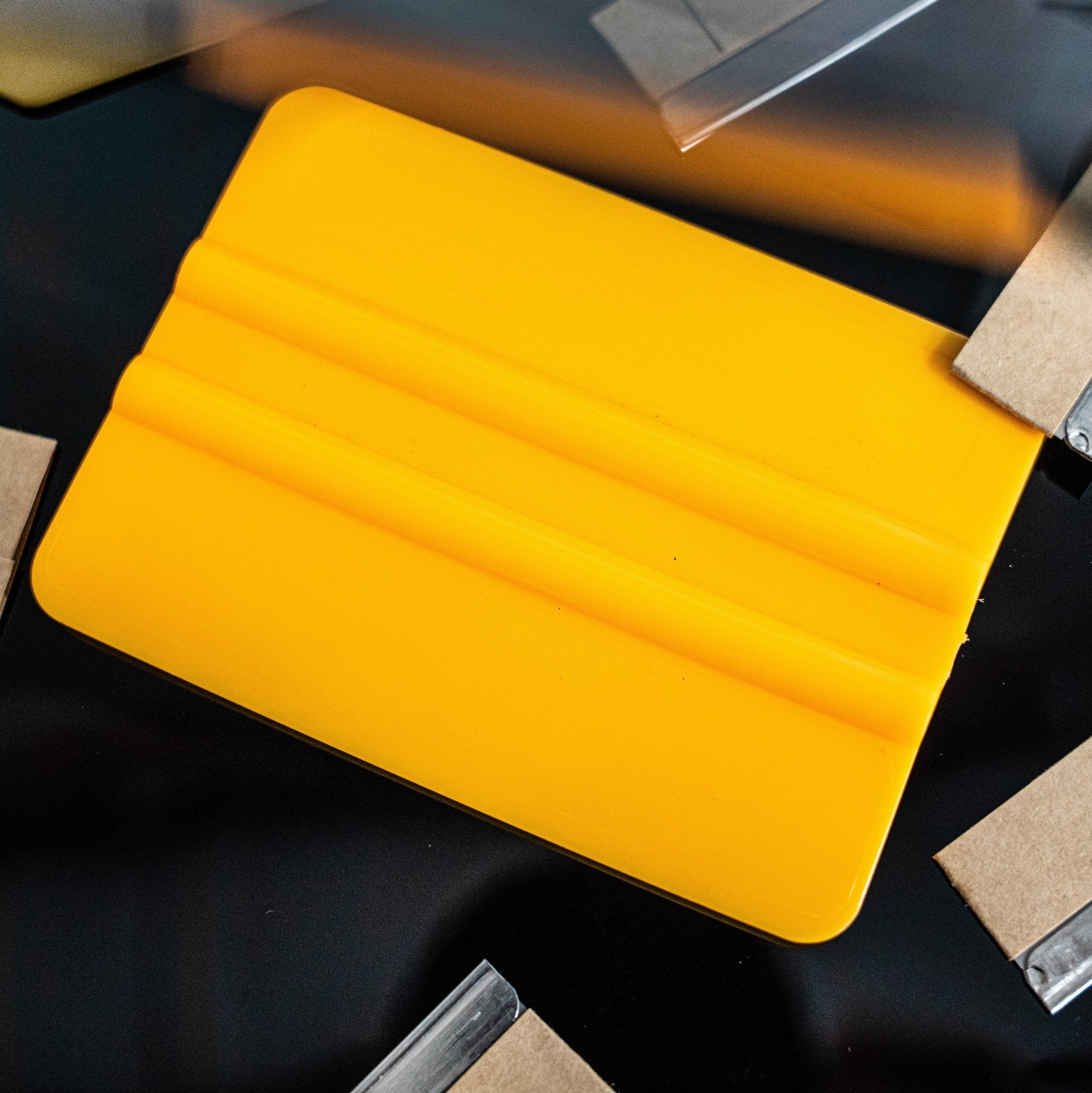 4" LIDCO ORANGE BONDO CARD – Window Tint Supplies