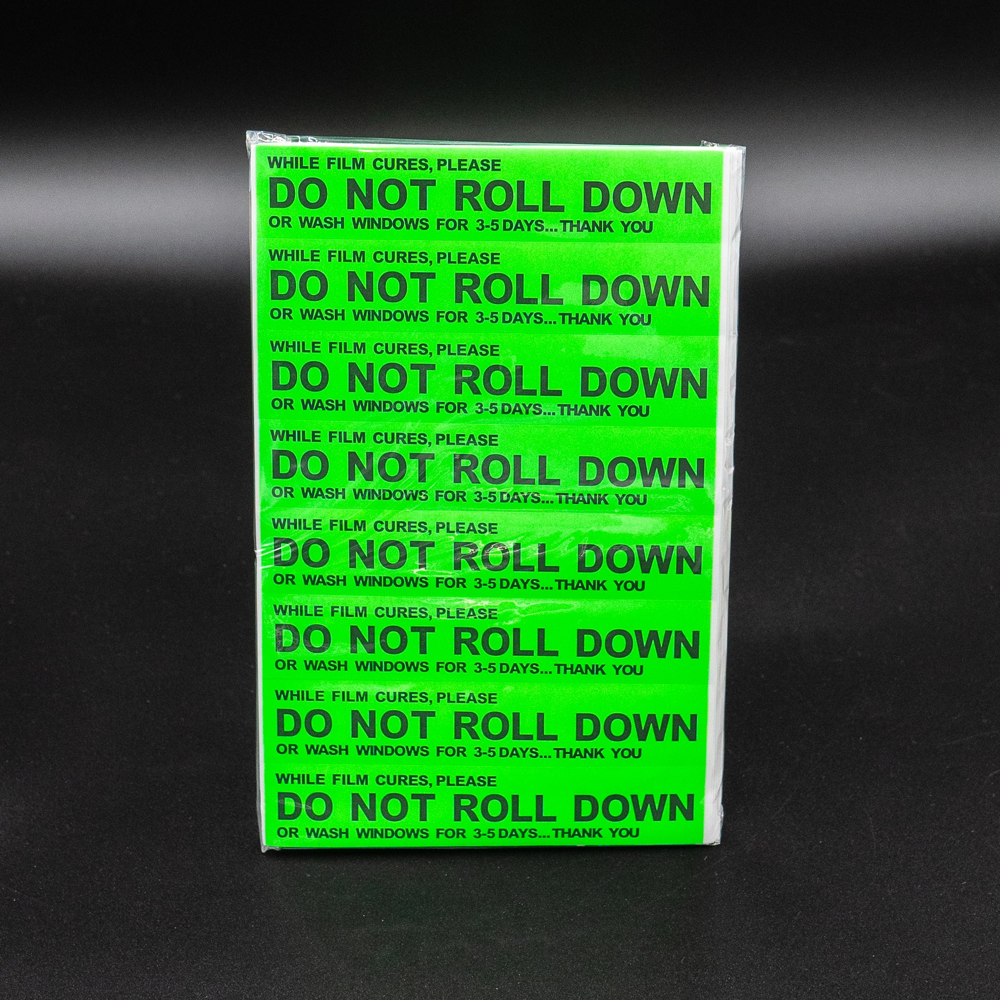 Do Not Roll Down - Stickers (100pc) – Window Tint Supplies