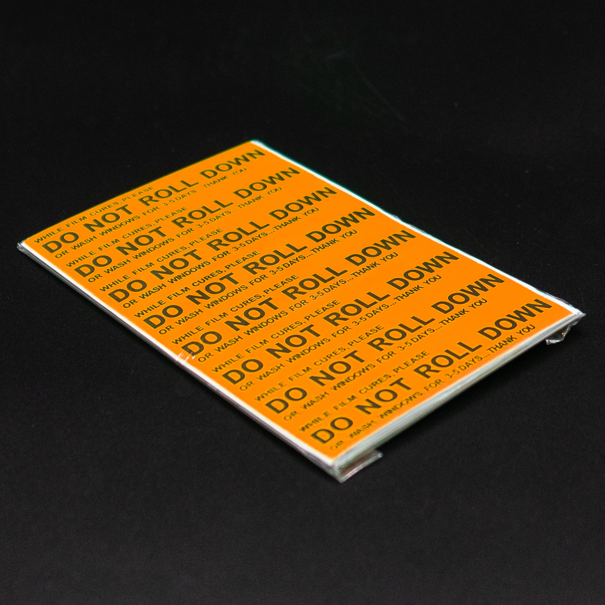 Do Not Roll Down - Stickers (100pc) – Window Tint Supplies